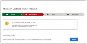 How to renew the MCT status - MCT Community